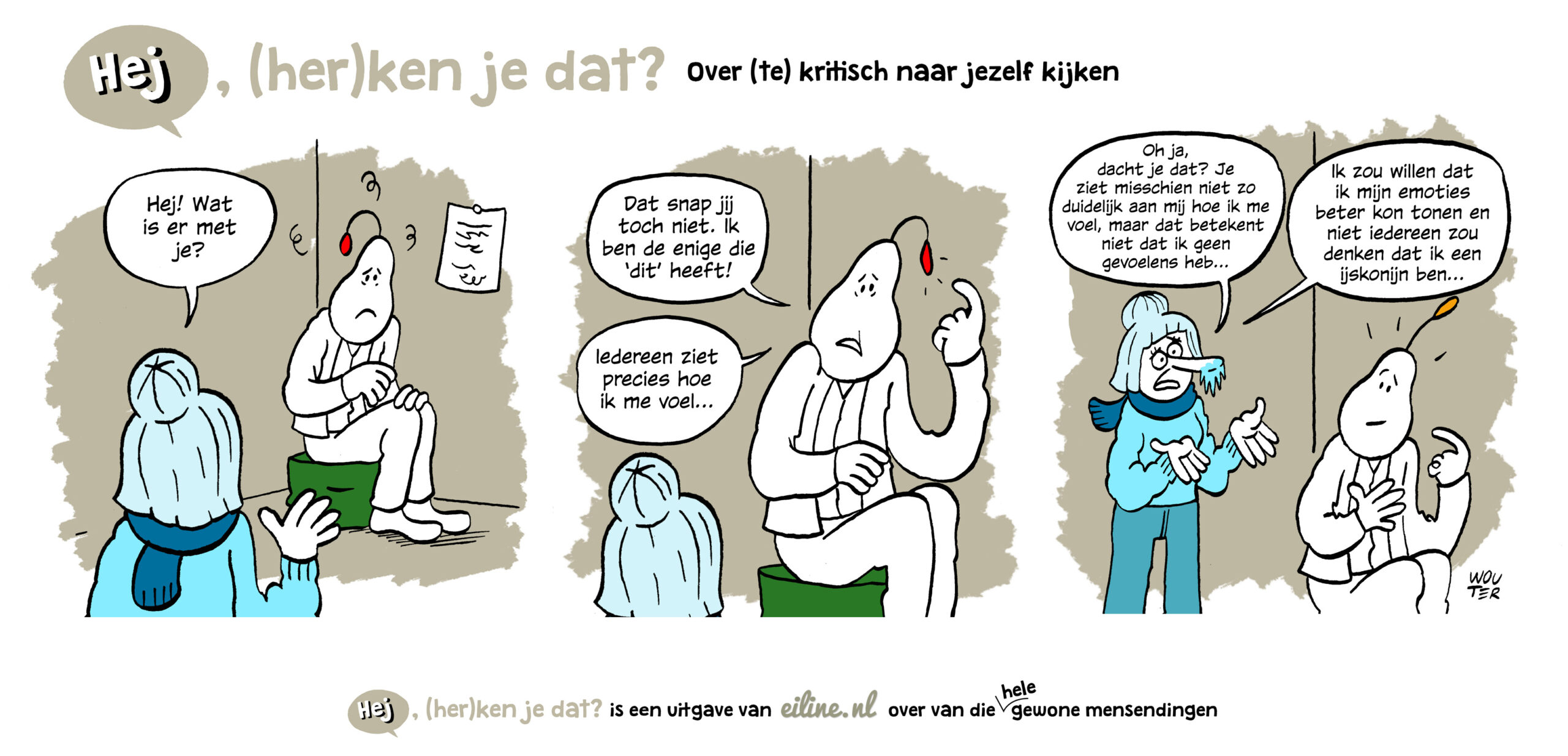 Hej, herken je dat? Over (te) kritisch naar jezelf kijken - Eiline